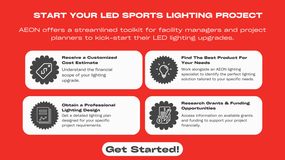 LED Lights for High School Stadiums | AEON LED Lighting